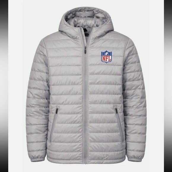 NFL | Jackets & Coats | New Nfl Official Team Gray Puffer L Jacket Mens ...
